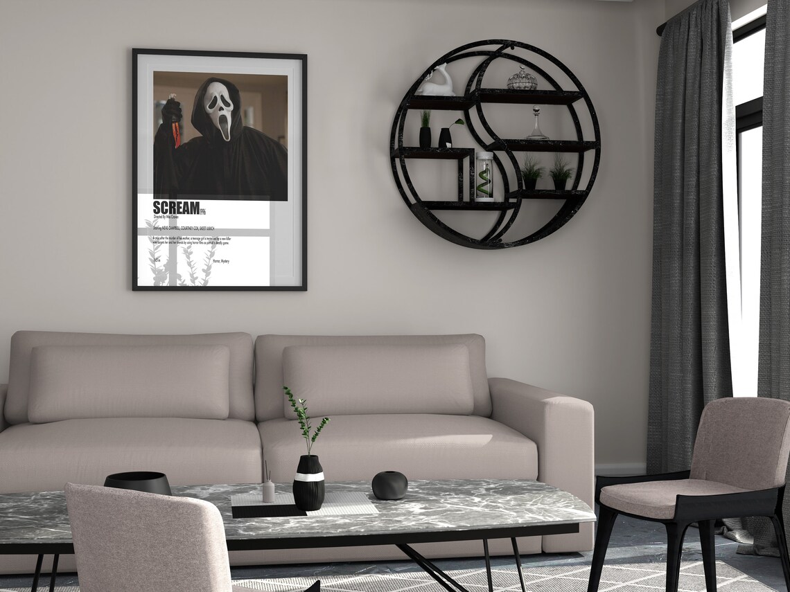 Scream Minimalist Horror Movie Poster Horror Movie Art Print Ghostface ...