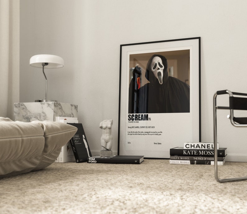 Scream Minimalist Horror Movie Poster Horror Movie Art Print Ghostface ...