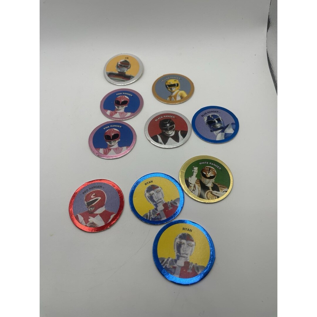 Vintage Mighty Morphin POWER RANGERS Mcdonald's Pogs 1994 Saban - Lot ...
