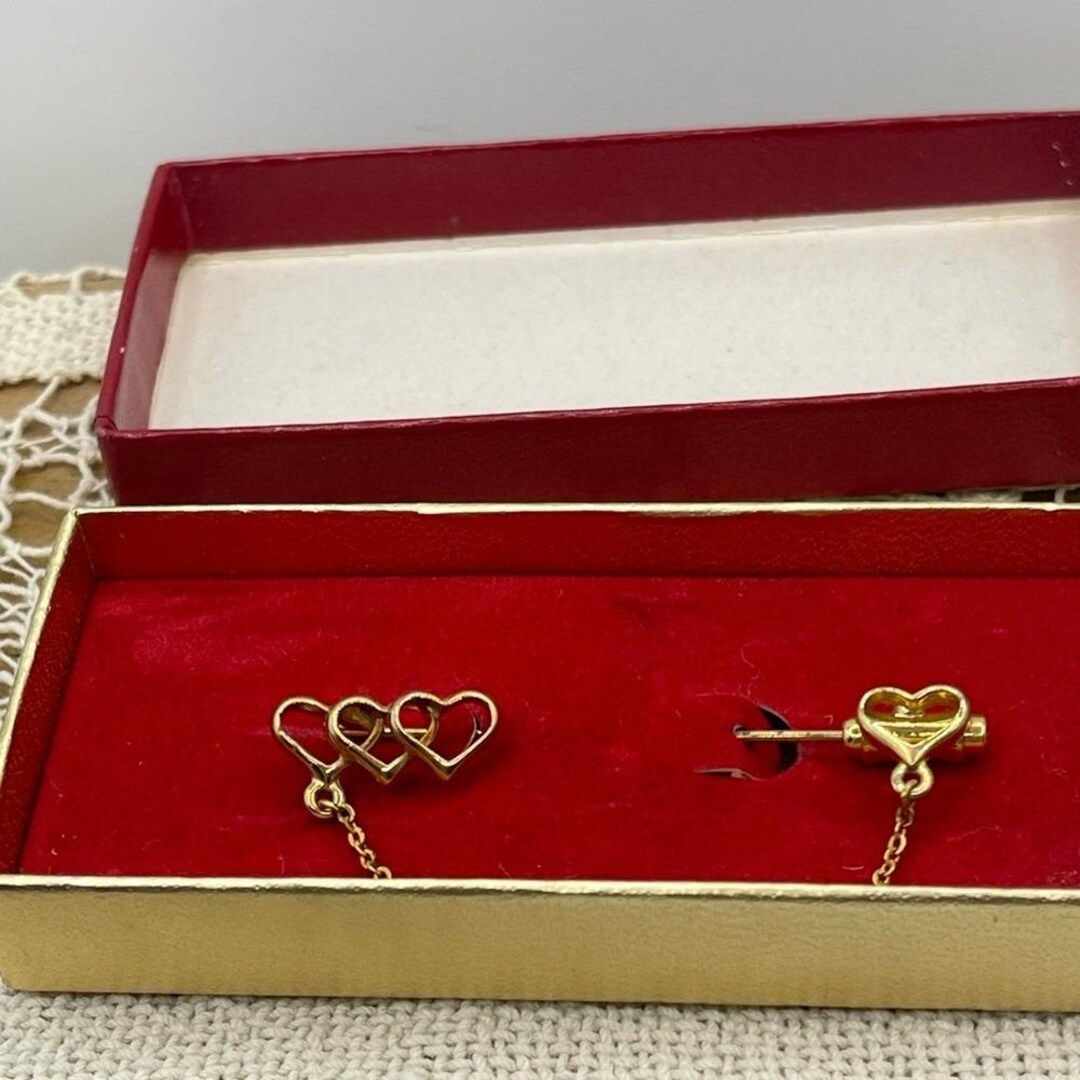 Gold Heart Chain Hat Pin - Etsy