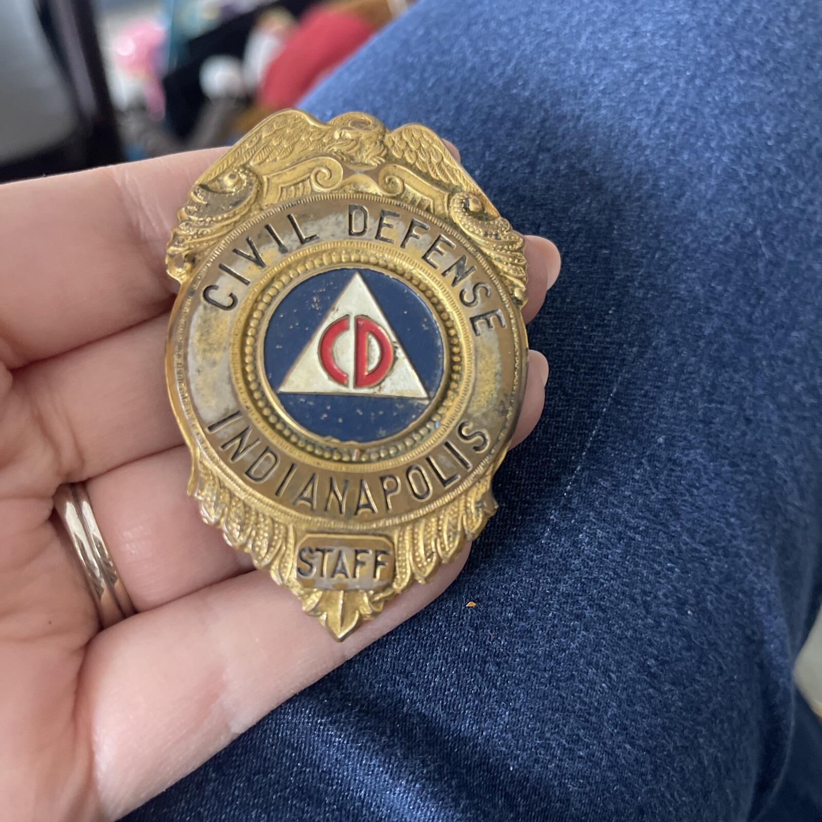 WW2 Era Indianapolis Civil Defense Badge - Etsy