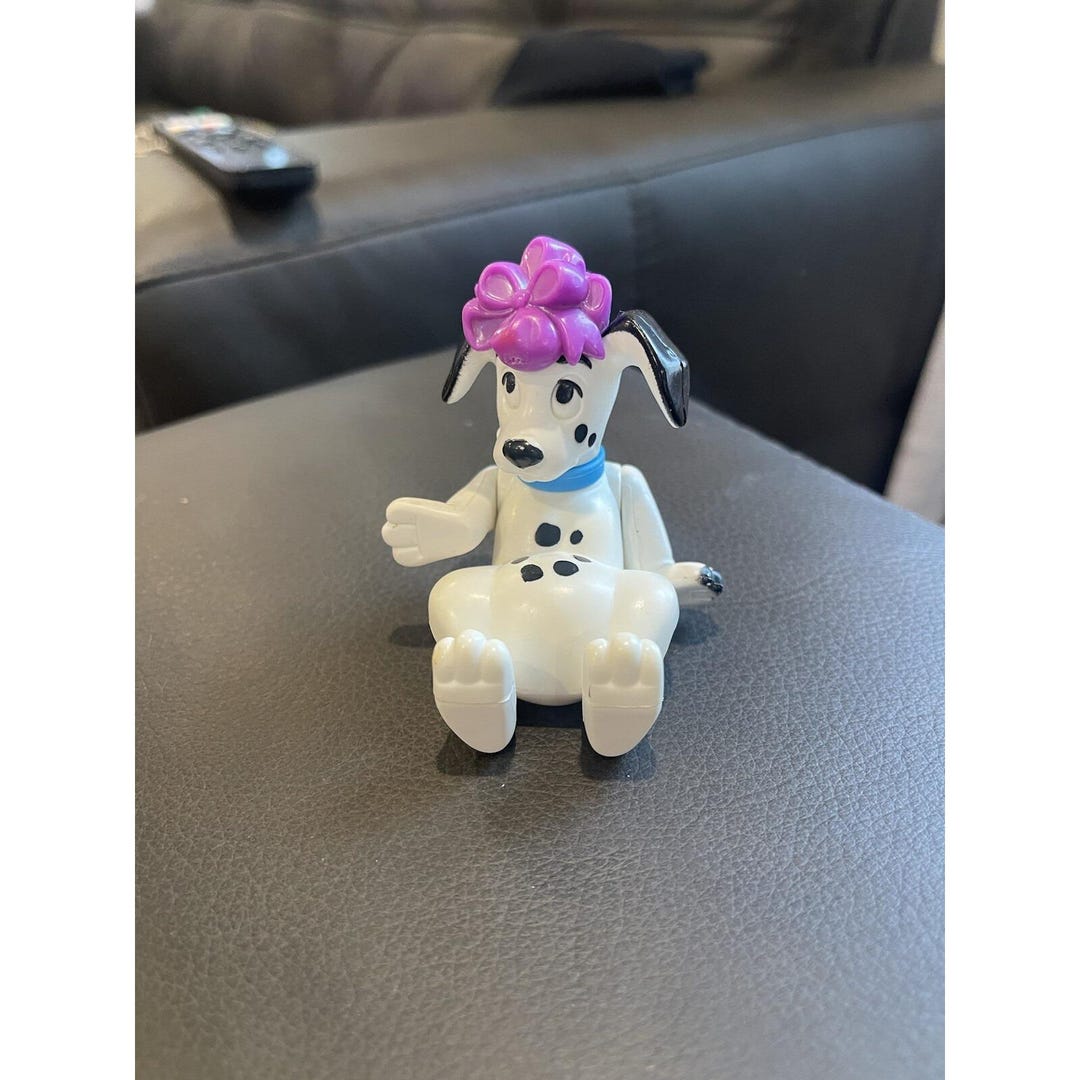 Vintage 101 Dalmatians Purple Bow 1996 Mcdonalds Happy Meal Figurine ...