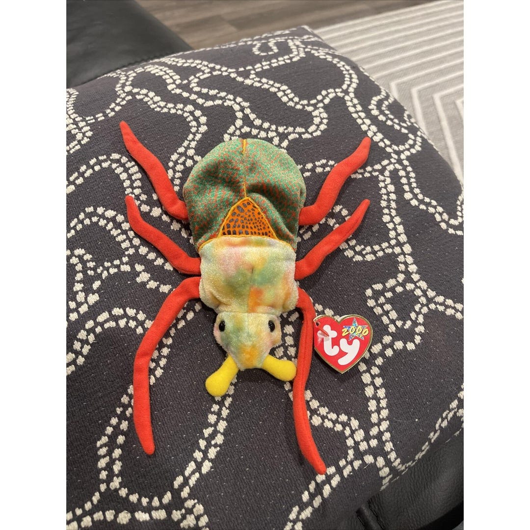 TY Beanie Babies Scurry the Bug 7" Bean Bag Stuffed Animal 2000 W/ TAG ...