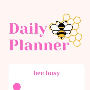 Planner Download Bee Busy - Etsy
