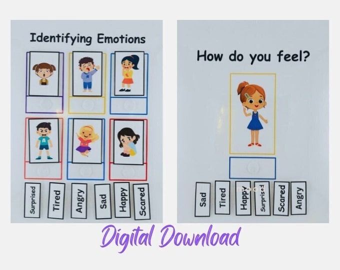Identifying Emotions Printable, Identifying Emotions Digital Download ...