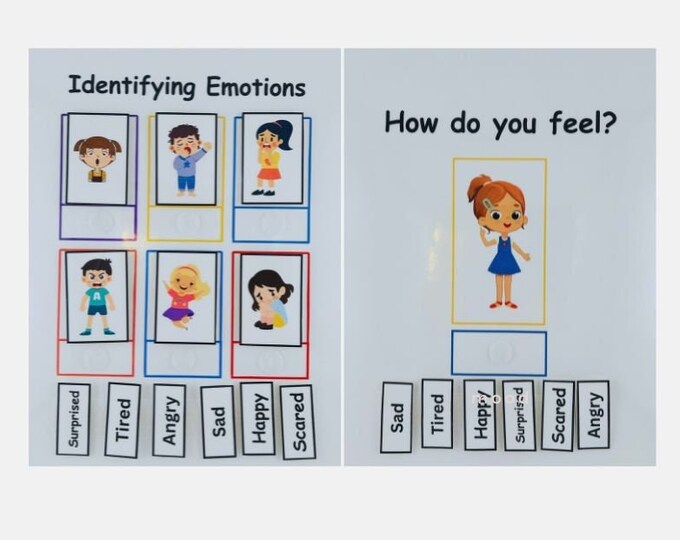 Identifying Emotions Activity (printed, Cut, Laminated, and Velcro-ed ...