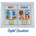 Sorting Items Printable, Sorting Hot and Cold Printable, ABA Resources ...