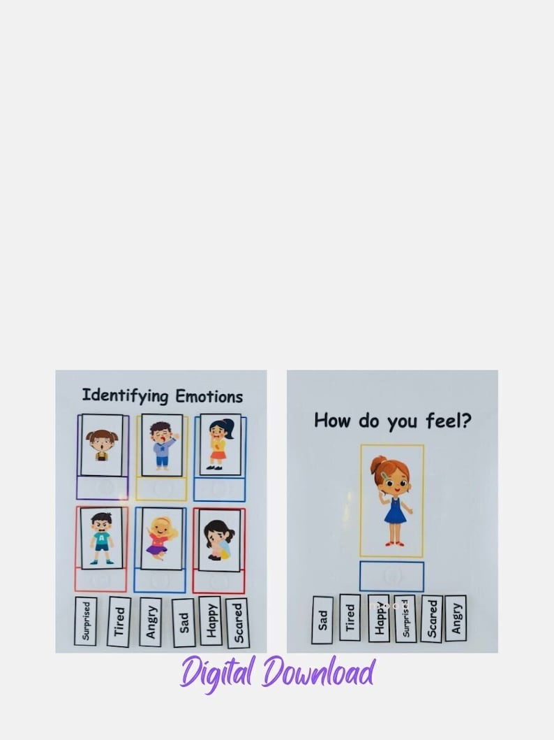 Identifying Emotions Printable, Identifying Emotions Digital Download ...