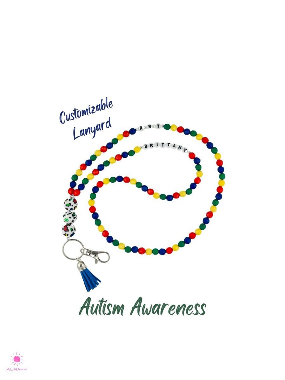 Autism Awareness Lanyard, RBT Lanyard, Registered Behavior Technician ...