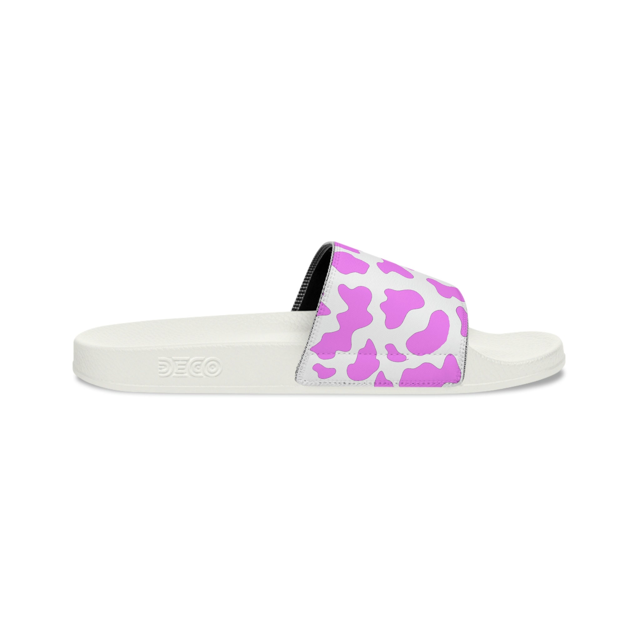 Women's Pink Cow Print Slide Sandals - Etsy