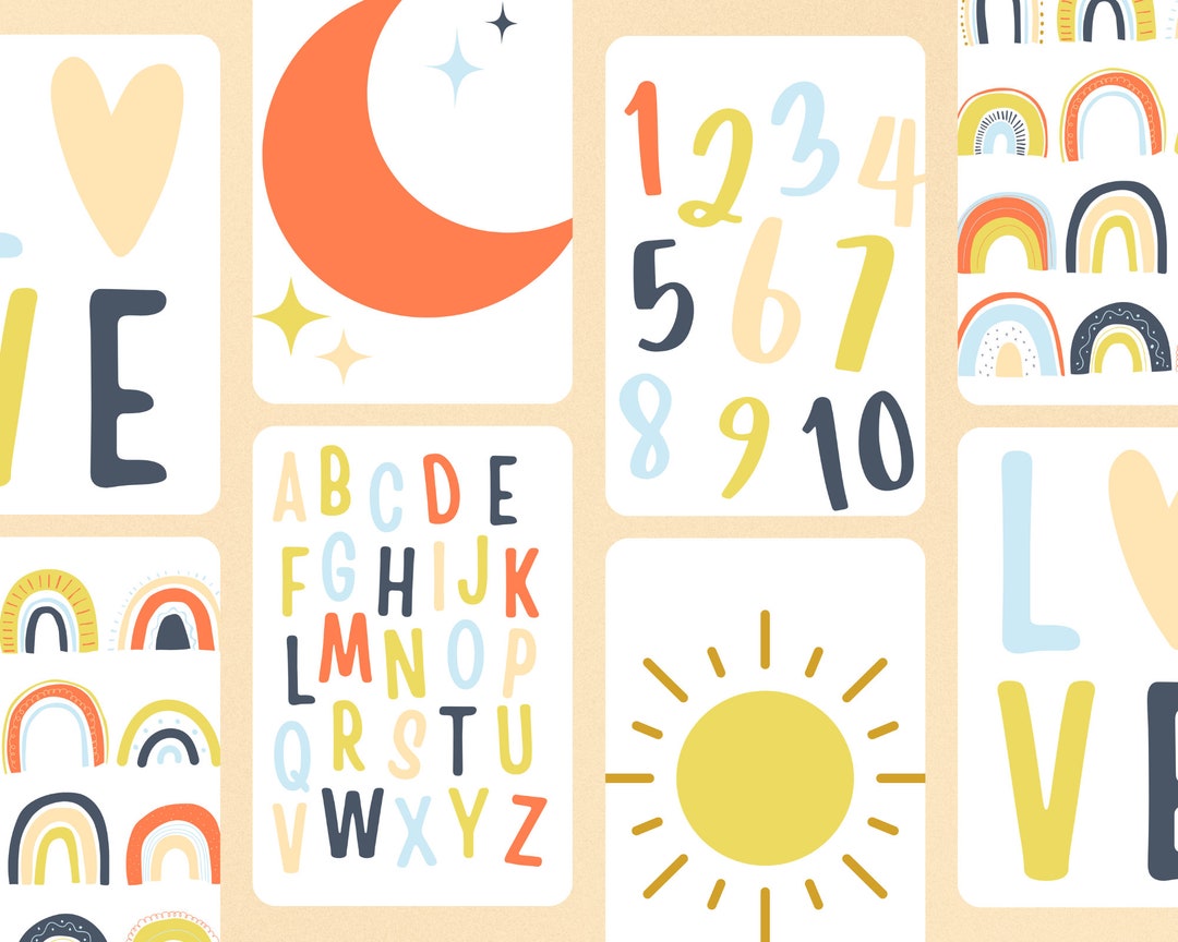 Boho Rainbow Print Set | Digital Download - Etsy