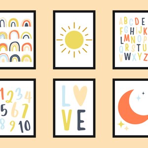 Boho Rainbow Print Set | Digital Download - Etsy