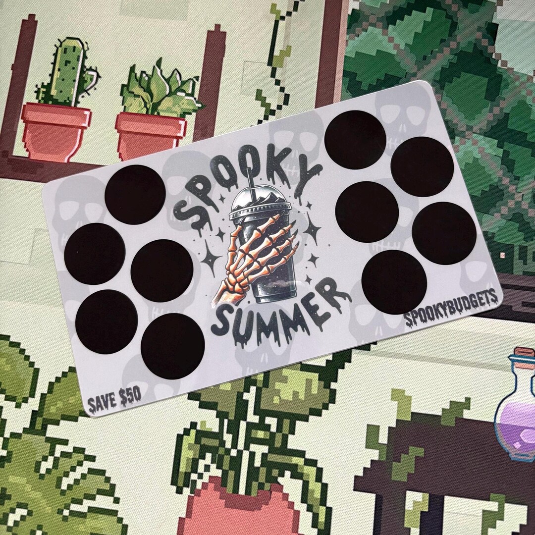 Spooky Summer Scratch & Save Challenge Iced Coffee Lover A6 A5 ...