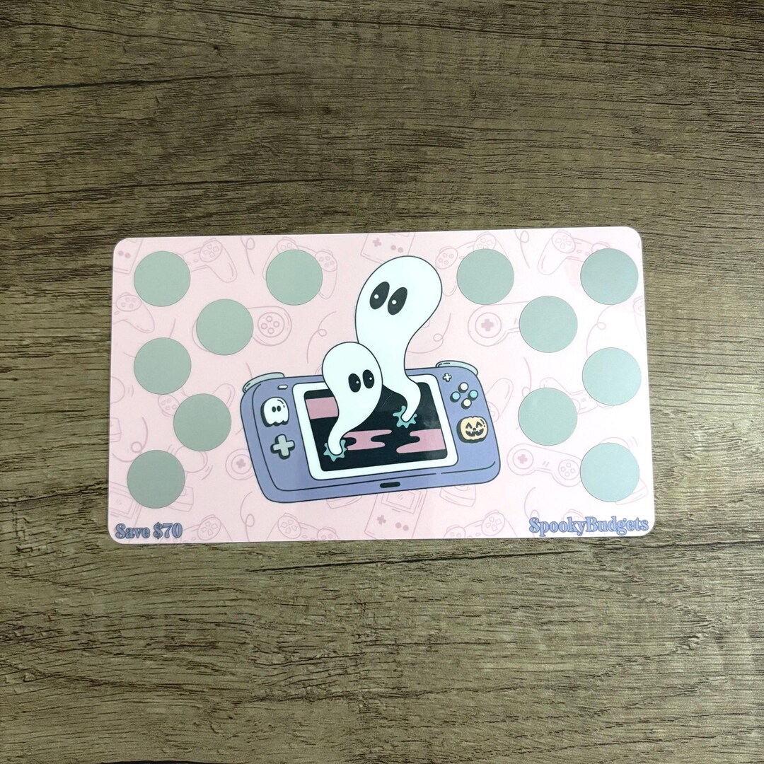 Spooky Gamer Scratch & Save Challenge A6 A5 Laminated 70 Total Savings ...