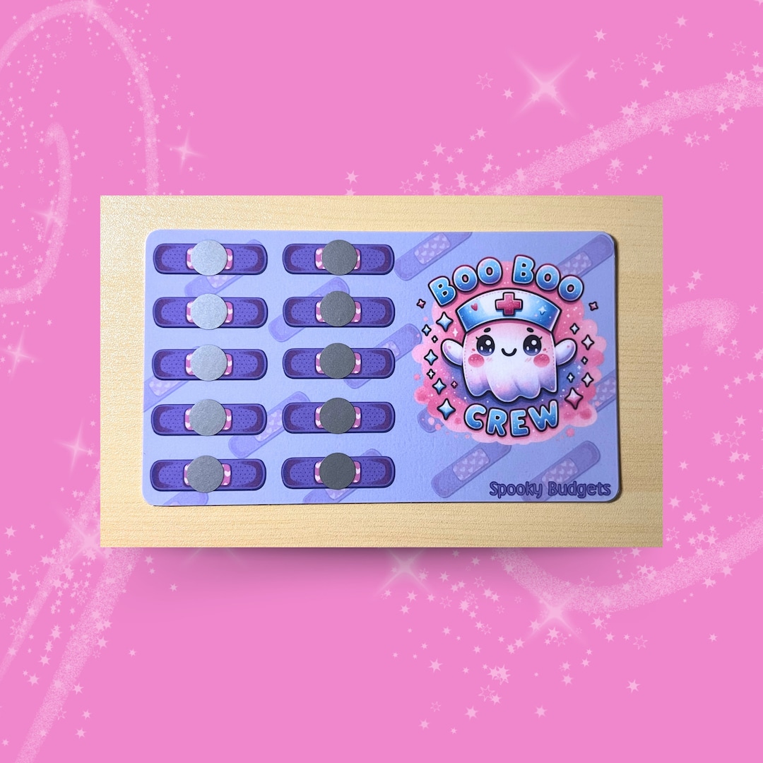 Boo Boo Crew Nurse Scratch & Save Challenge A6 A5 Laminated 50,100 ...