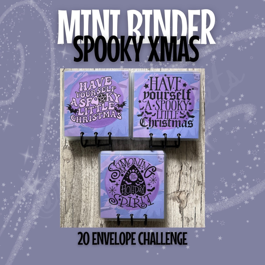 Spooky Christmas 20 Envelope Savings Challenge Cauldron Mini Binder - Etsy
