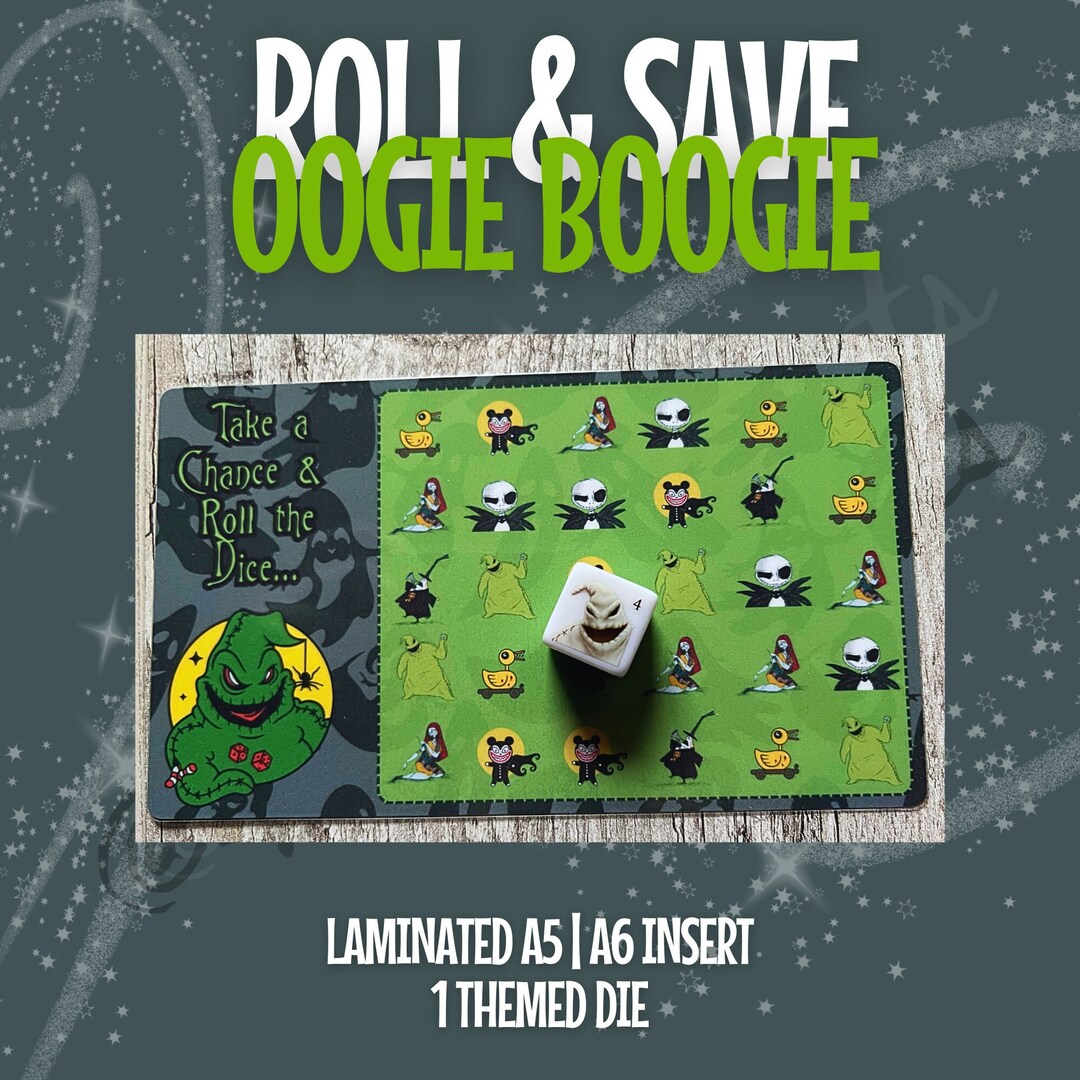 Oogie Roll & Save Dice Challenge A6 A5 - Etsy