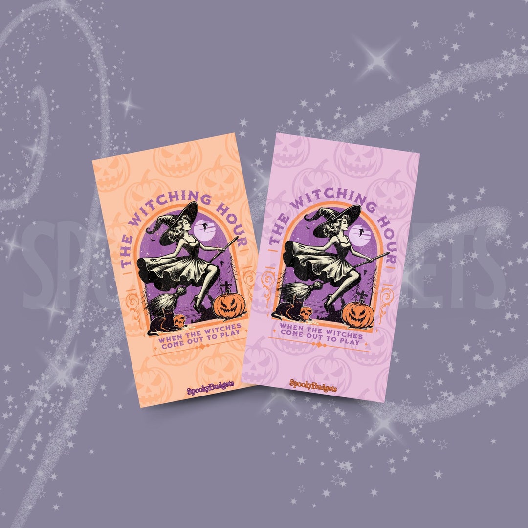 Witching Hour A6 Binder Dashboards Laminated - Etsy