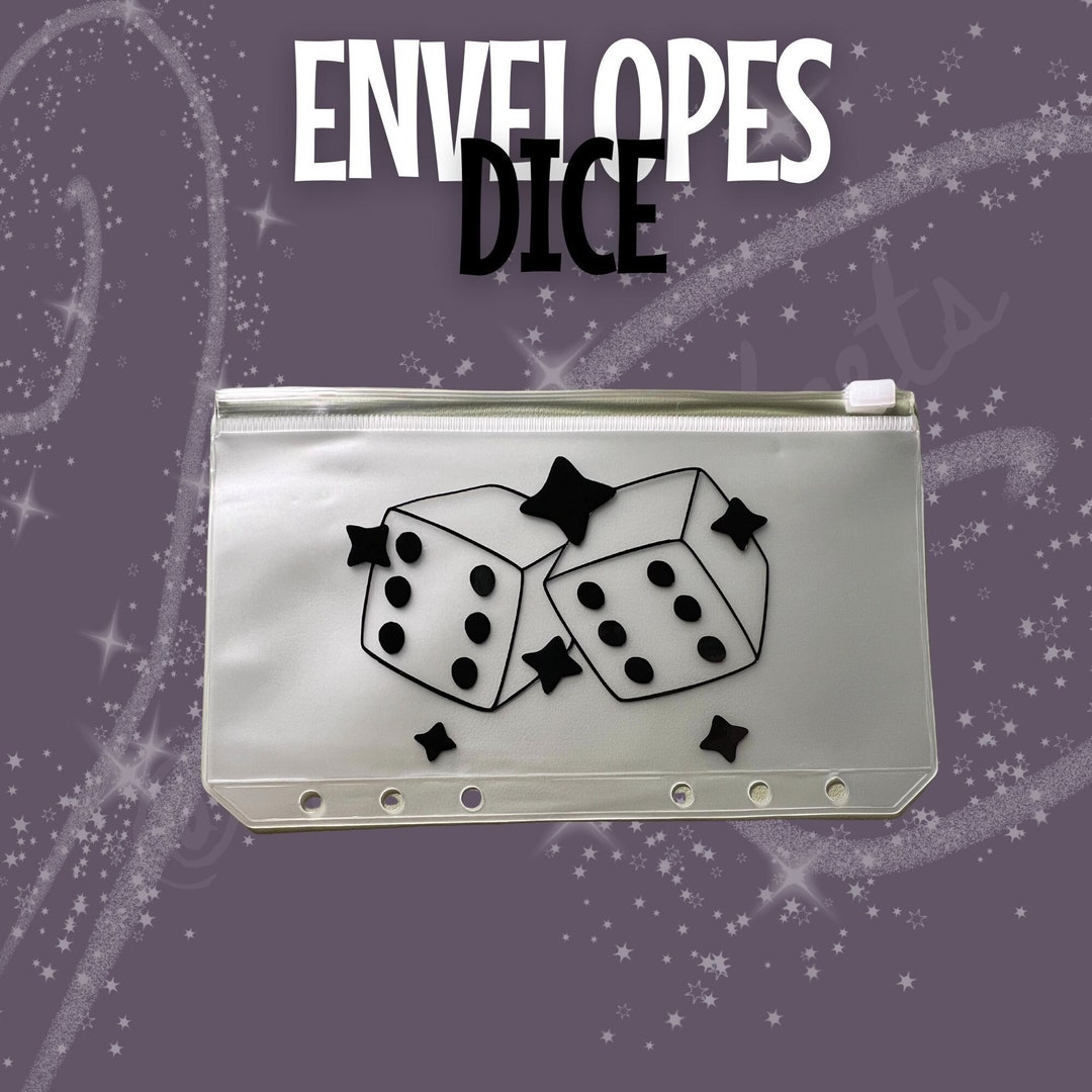 Dice Games Vinyl A6 A5 PVC Cash Envelope - Etsy