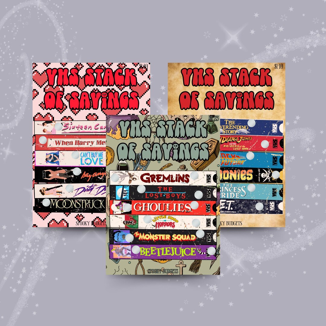 80s VHS Stack of Savings Scratch off Adventure Halloween Romance Movies ...