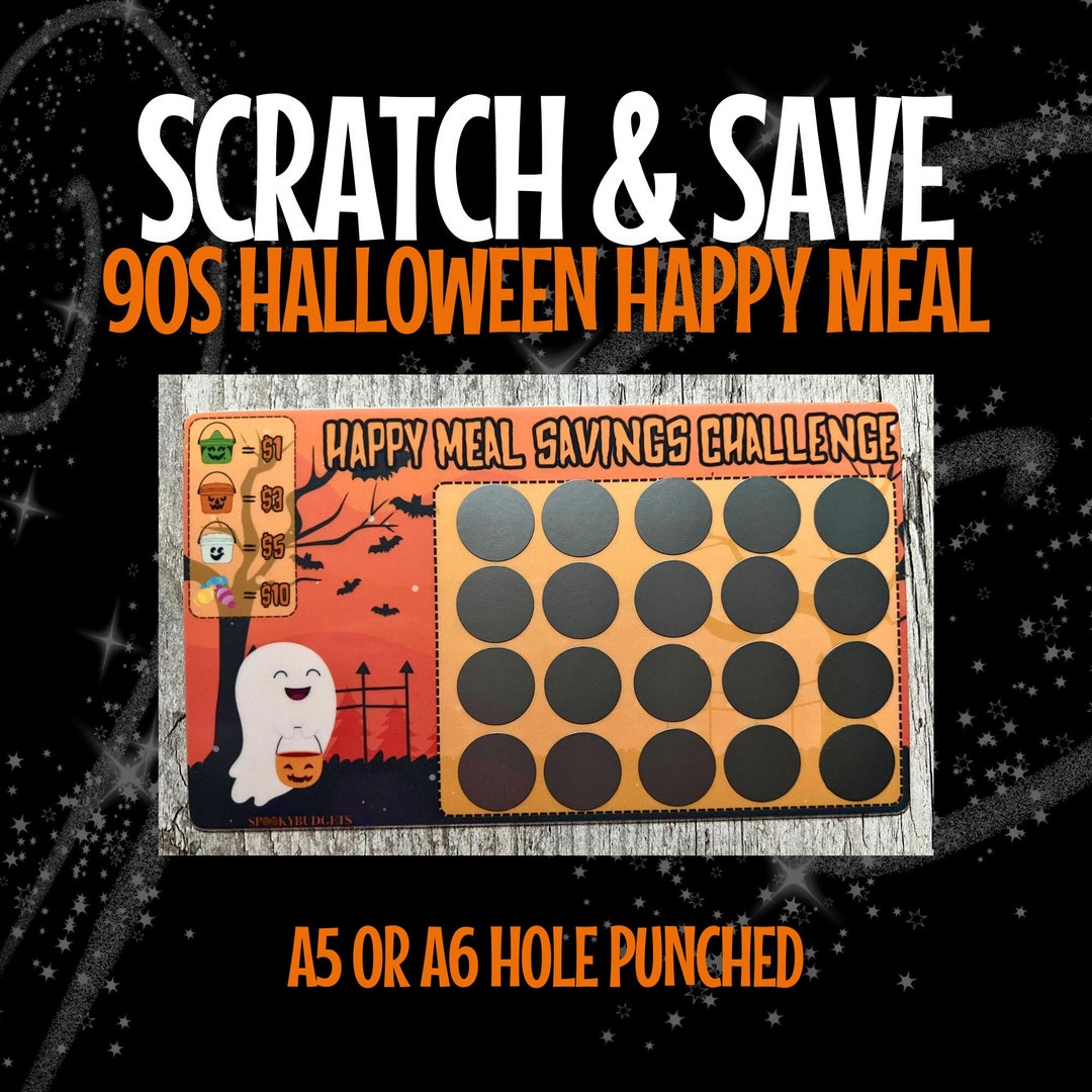 90s Happy Meal Scratch & Save Laminated Challenge A6 A5 - Etsy
