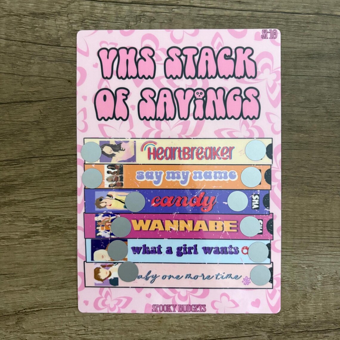 90s Pop Hits VHS Stack of Savings Scratch off Challenge A5 5x7 - Etsy