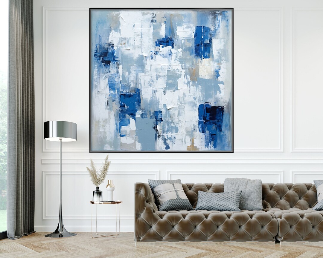 Skyline Spectrum, 100% Handmade, Textured Painting, Abstract Oil ...