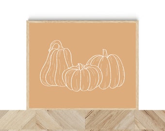 Fall Oh My Gourd Print/ Autumn Decor / Autumn Wall Art / Fall Pumpkin ...