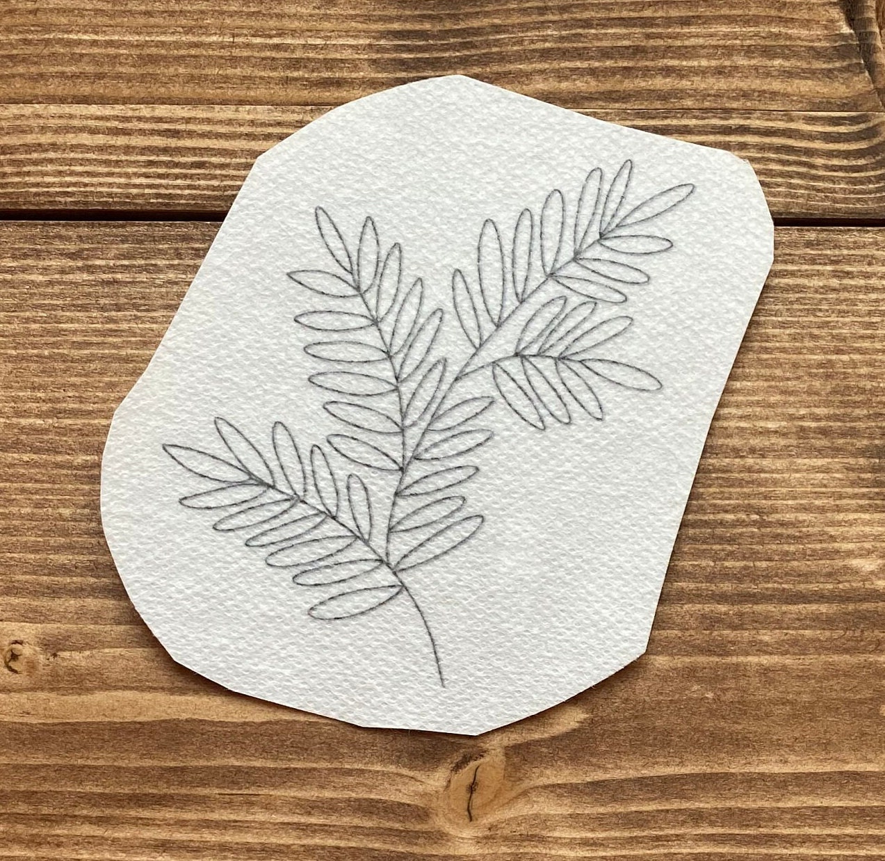 Botanical Embroidery Stick and Stitch Stickers, Embroidery Patch, Water ...