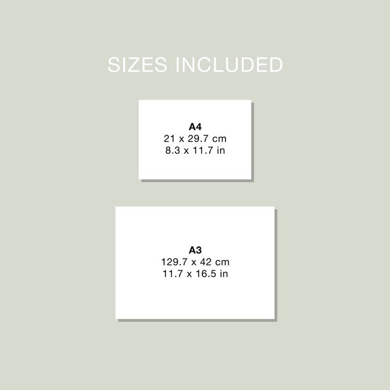 Calendar 2023 Digital and Printable. A4 and A3. PDF. Clean - Etsy