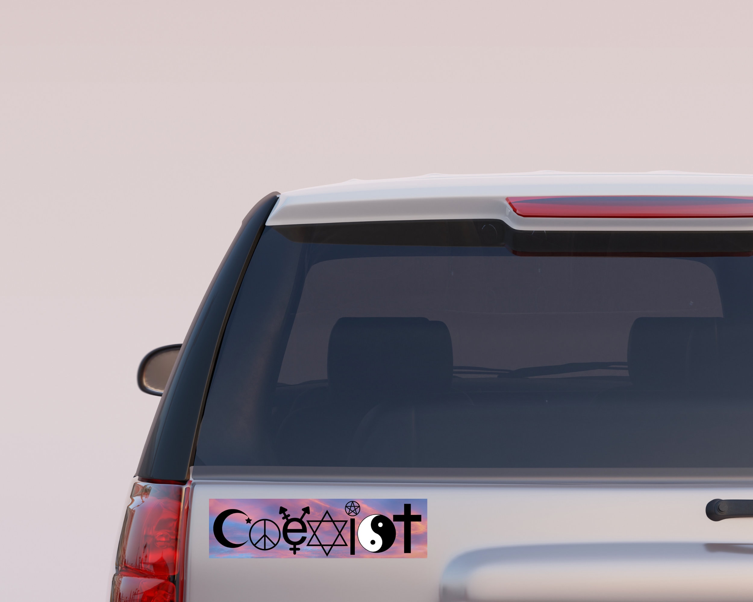 Coexist Bumper Sticker 15 X 3.75 Waterproof Vinyl Decal for Car or ...