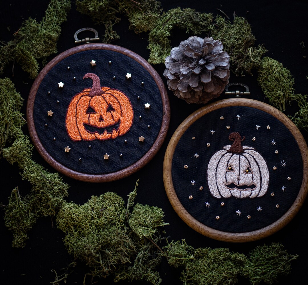 Jack O' Lantern Embroideries - Etsy