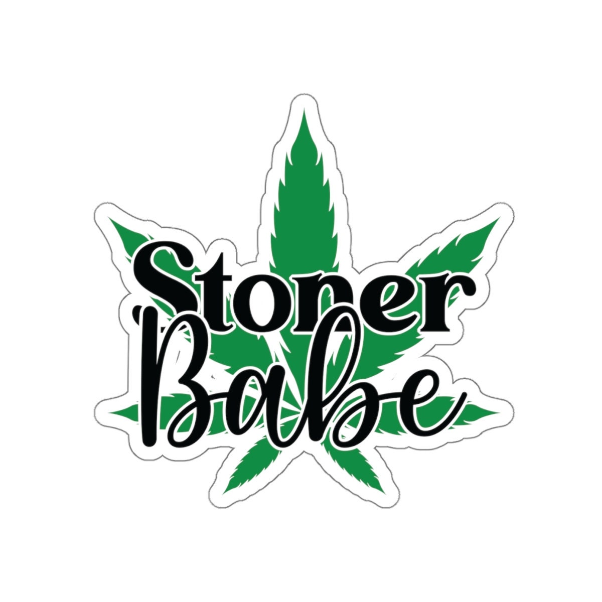 Waterproof Stoner Babe Sticker Green Travel Mug 420 Festival Gift ...