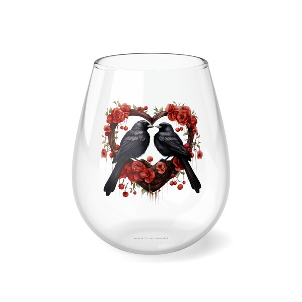 Crow Wine Glass - Etsy