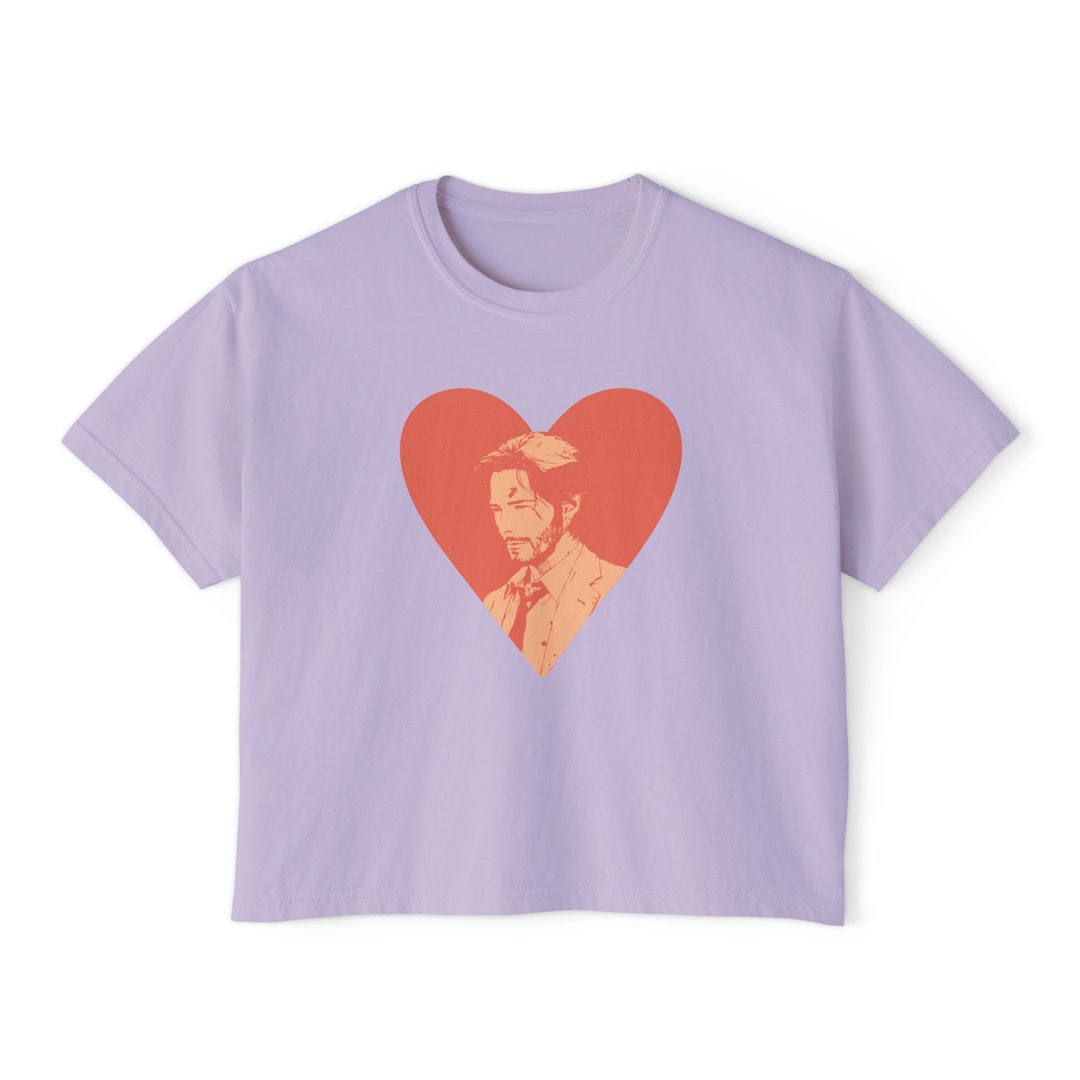 Keanu Heart Women's Boxy Tee - Etsy