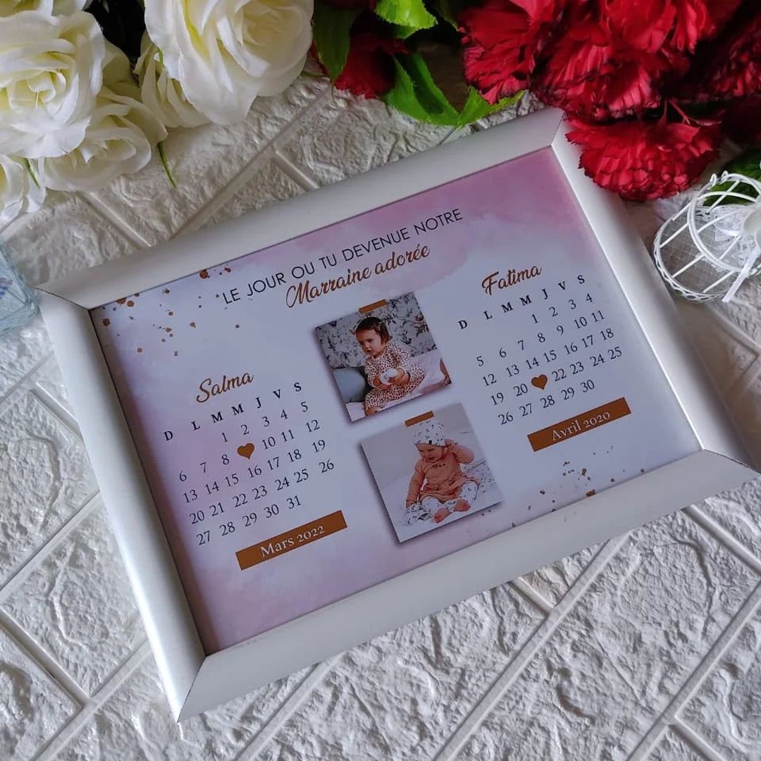 Tableau Personnalise Avec Photo Et Date De Naissance. Poster ...