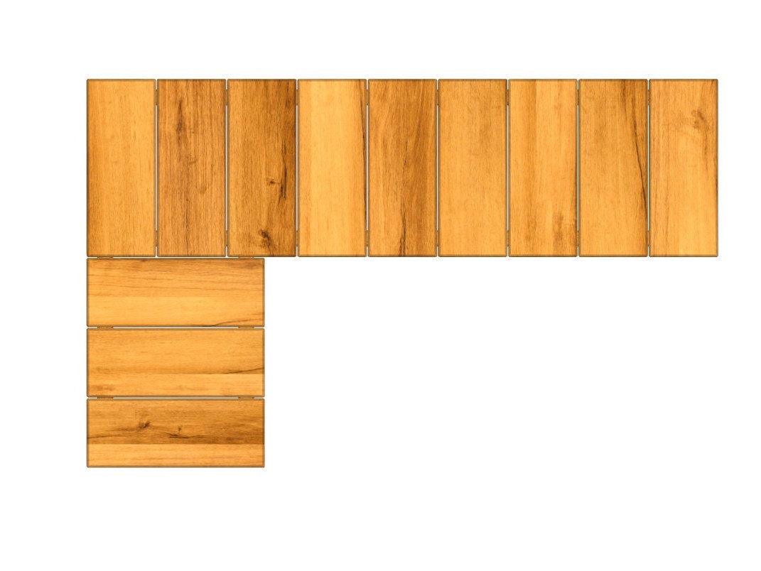 PDF DIY Plan - Digital Download - Wooden Garden Bench - L Shaped 4 ...