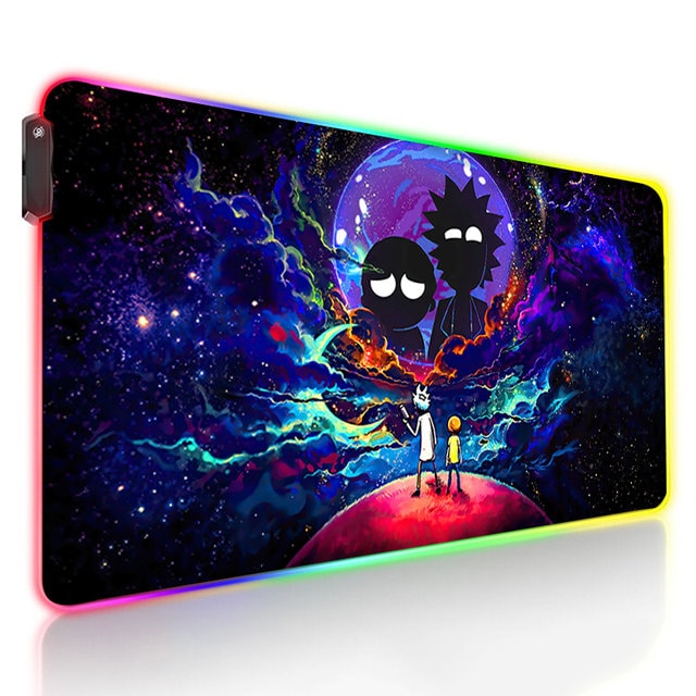 Rick and Rickandmorty LED RGB Gaming Mouse Pad sold by Diplomatic Gwen ...