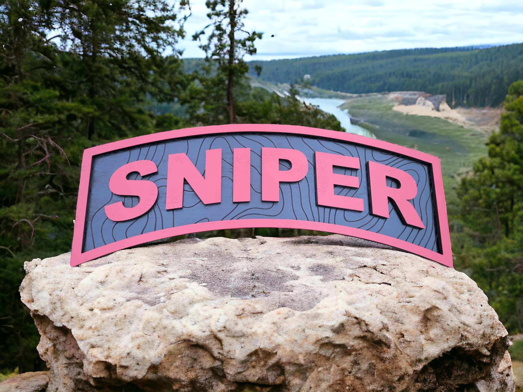 Sniper Qualification Tab - Wood Sign/plaque - Etsy