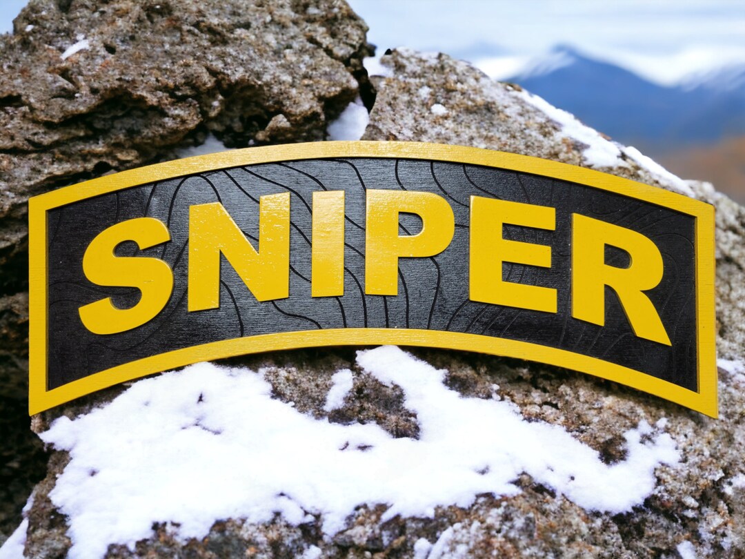 Sniper Qualification Tab - Wood Sign/plaque - Etsy