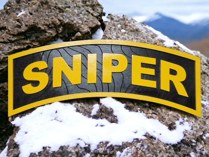 Sniper Qualification Tab - Wood Sign/plaque - Etsy