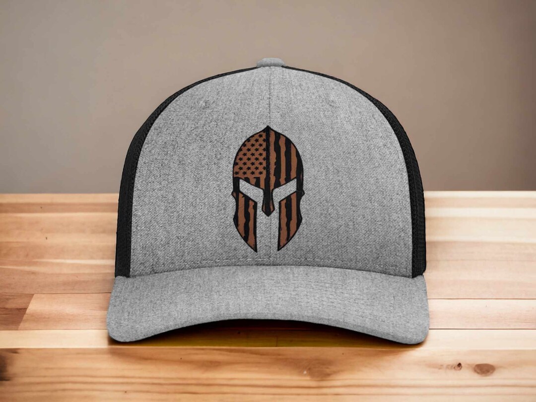 American Flag Spartan Helmet Patch Richardson 112 Hat - Etsy