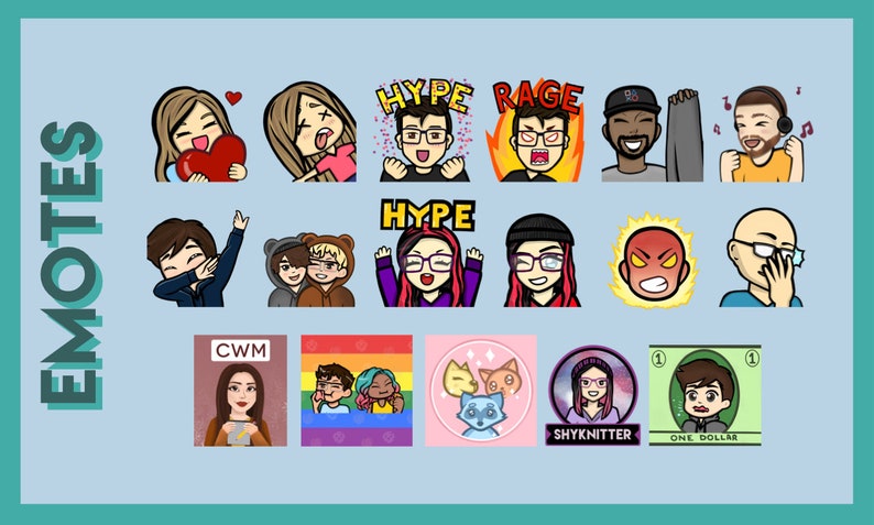 Twitch Emote Designs - Etsy
