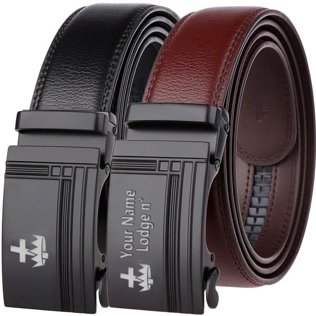 Knights Templar Commandery Belt Black & Brown - Etsy