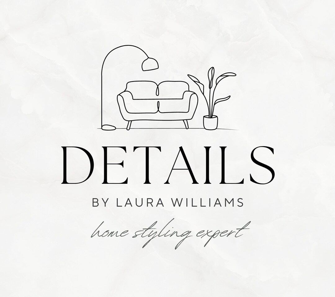 Interior Design Logo, Real Estate Logo, Hand Drawn Logo Realtor Logo ...