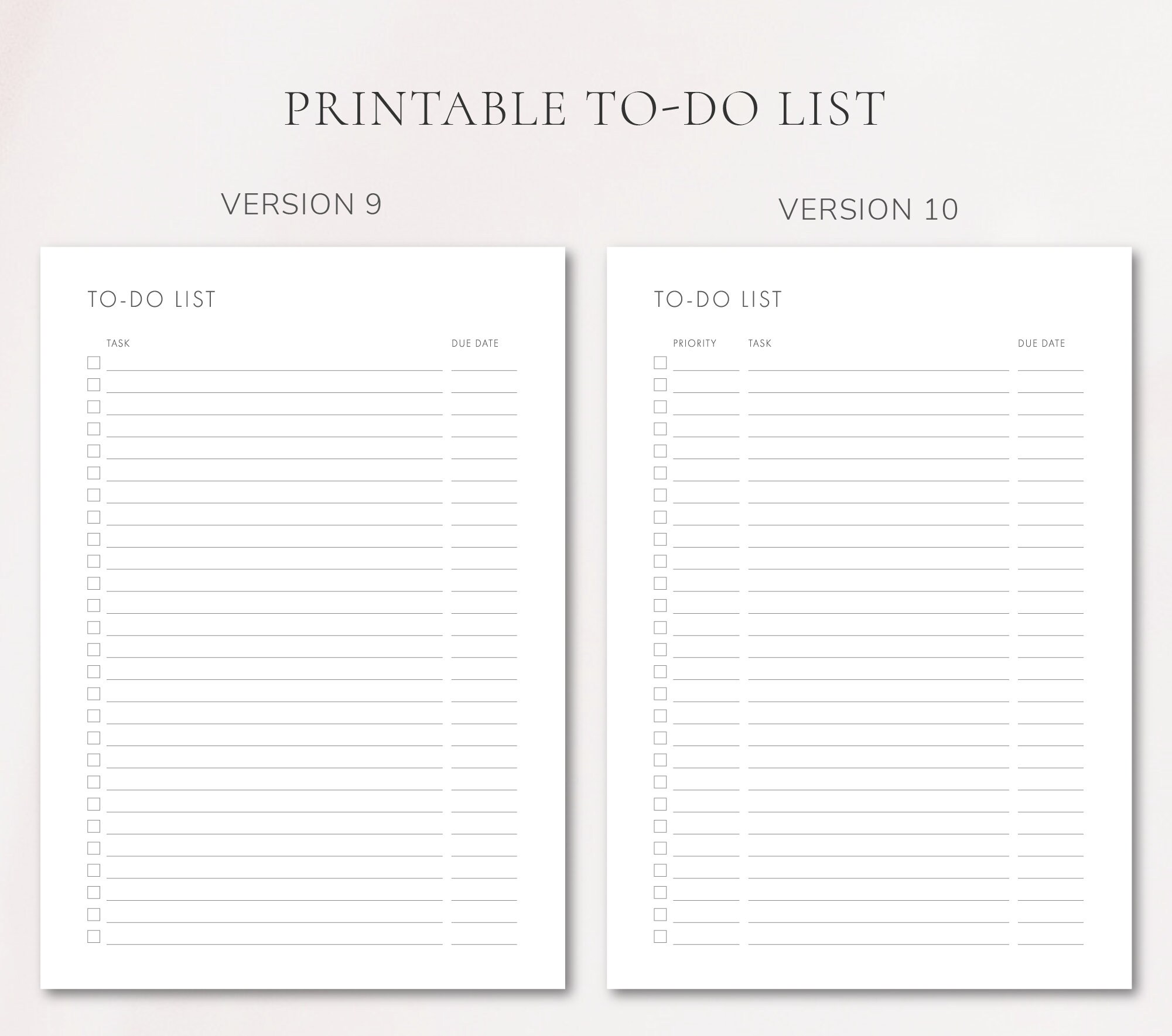 To Do Lists Printable, To-do List Print, To-do List Tracker, To-do ...