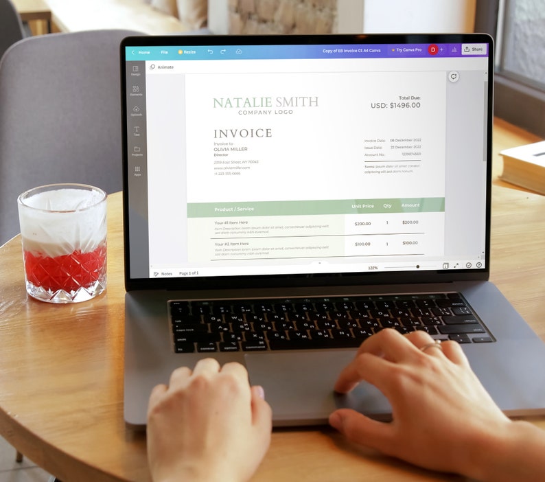 Invoice Template, Invoice Excel Word, Excel Invoice, Word Invoice ...