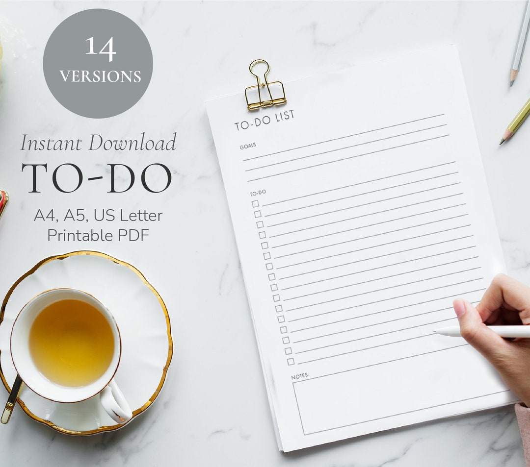 To-do List Print, Printable Todo List, To-do List Tracker, To-do Lists ...