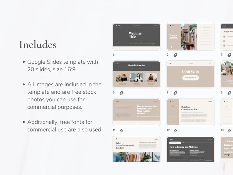 Webinar Slide Deck Google Template, Google Slides Template, Webinar ...