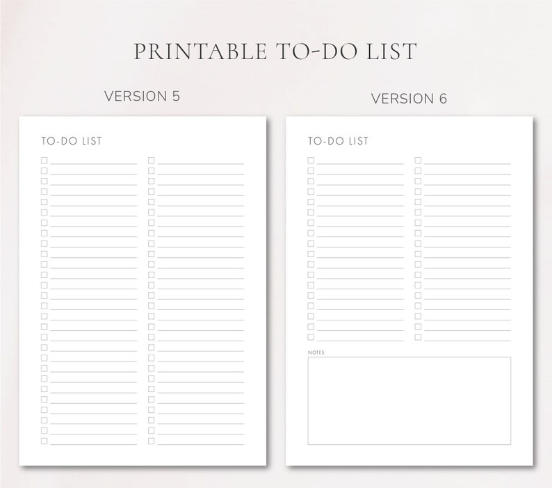 To Do Lists Printable To-do List Print To-do List Tracker - Etsy